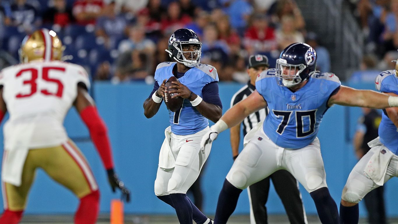 Titans' line holds up in preseason opener - Axios Nashville