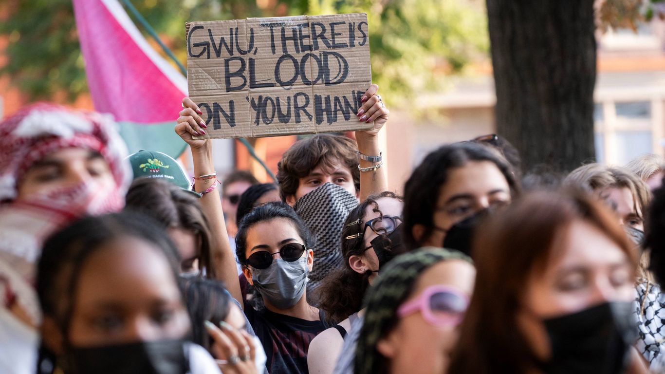 GW protests over war in Gaza return to campus - Axios Washington D.C.