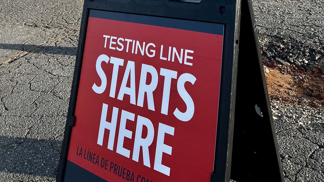 What it’s like to wait four hours for a COVID test - Axios Charlotte