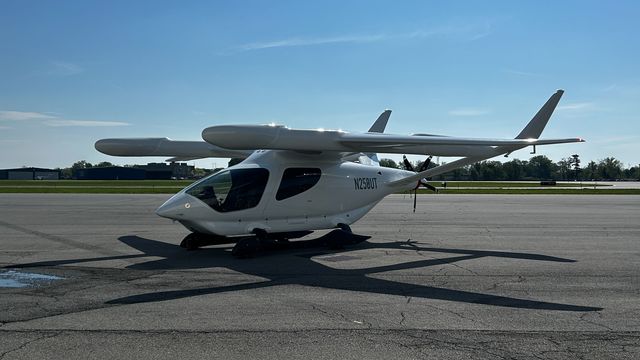 Spotted: Beta's electric airplane