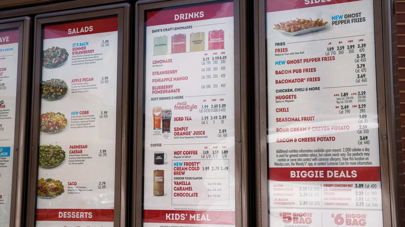 Wendy's to test "dynamic pricing" during peak hours - Axios Columbus