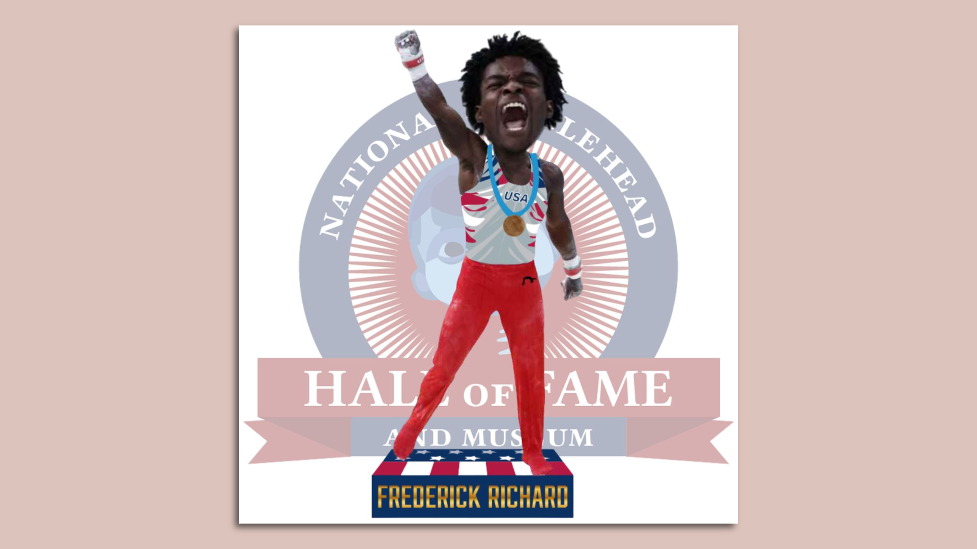 Olympic gymnast Frederick Richard now has a bobblehead - Axios Boston