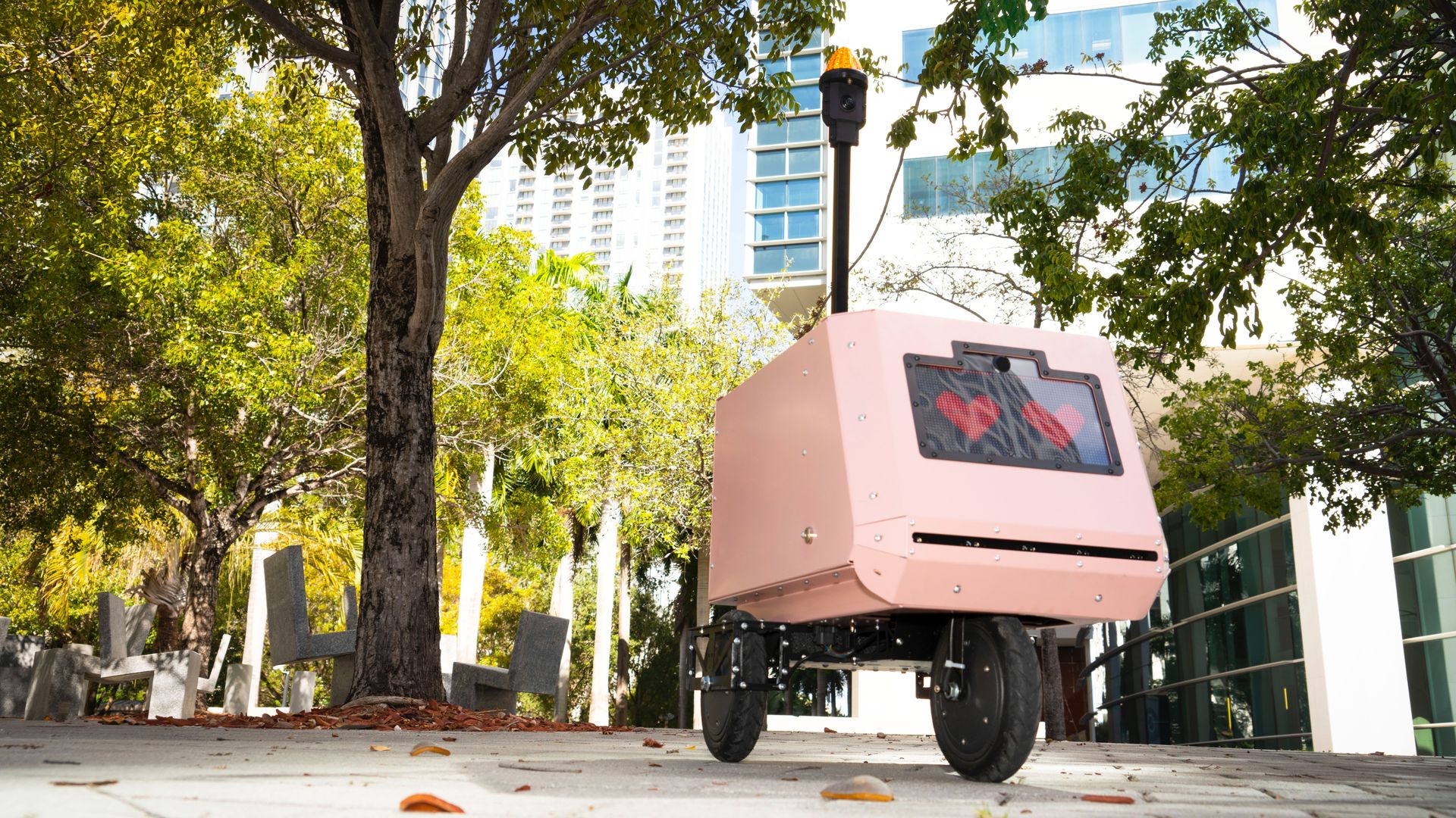Tiny Mile's pink robot pilot joins Miami's autonomous testing ground ...