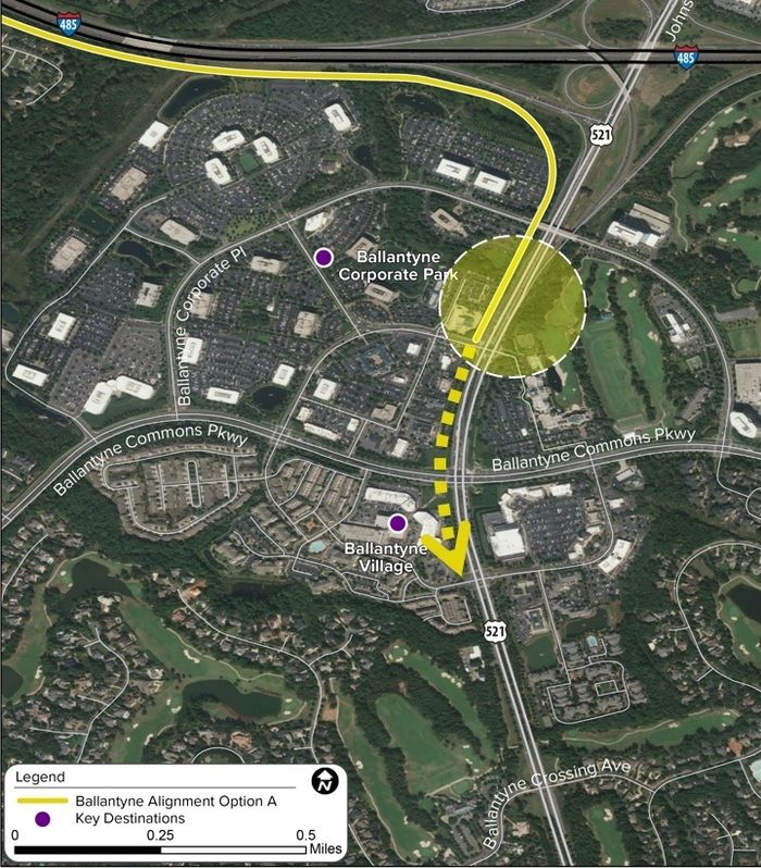 CATS unveils possible light rail routes to Pineville and Ballantyne ...