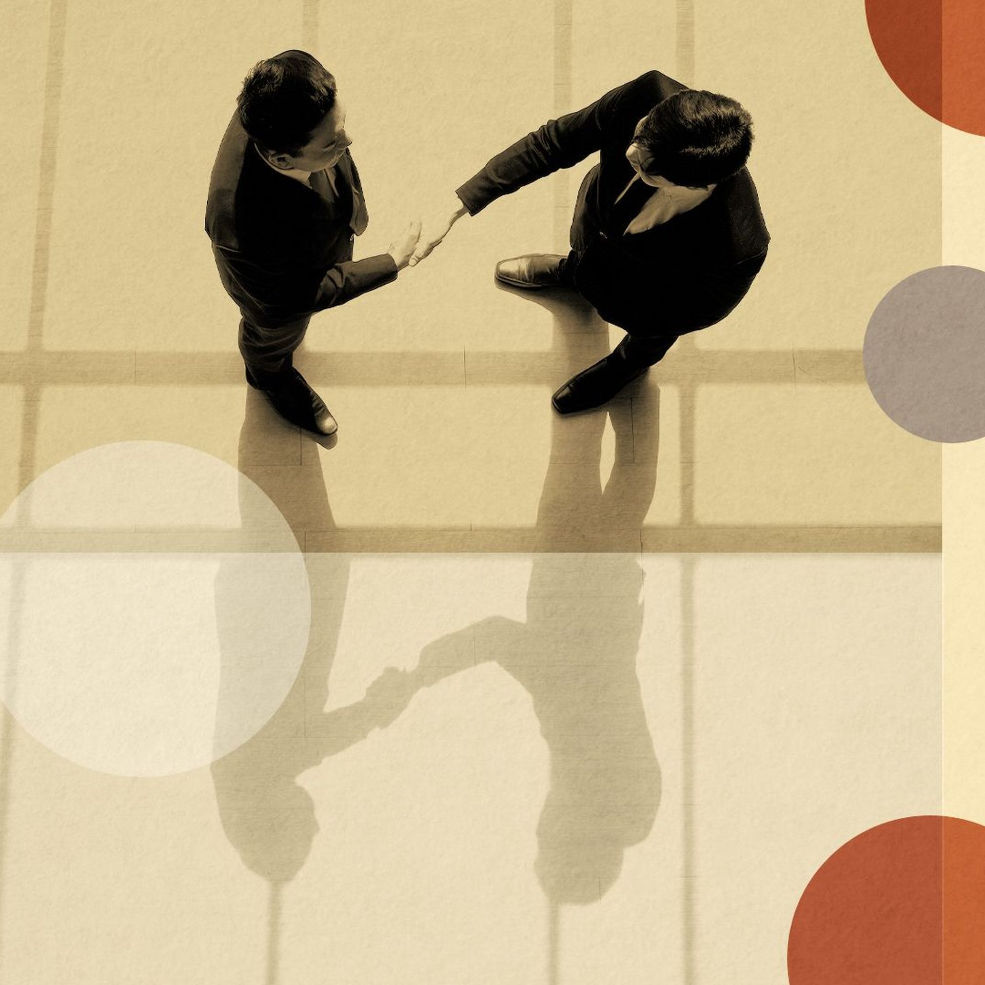 Two People Playing Shadow