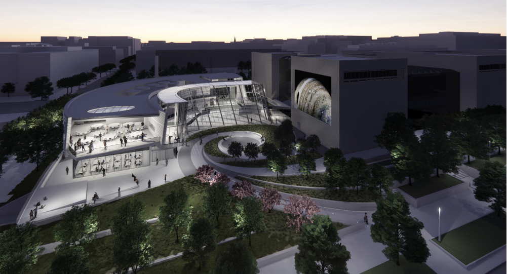 Bezos Learning Center proposed design inspired by galaxies - Axios ...
