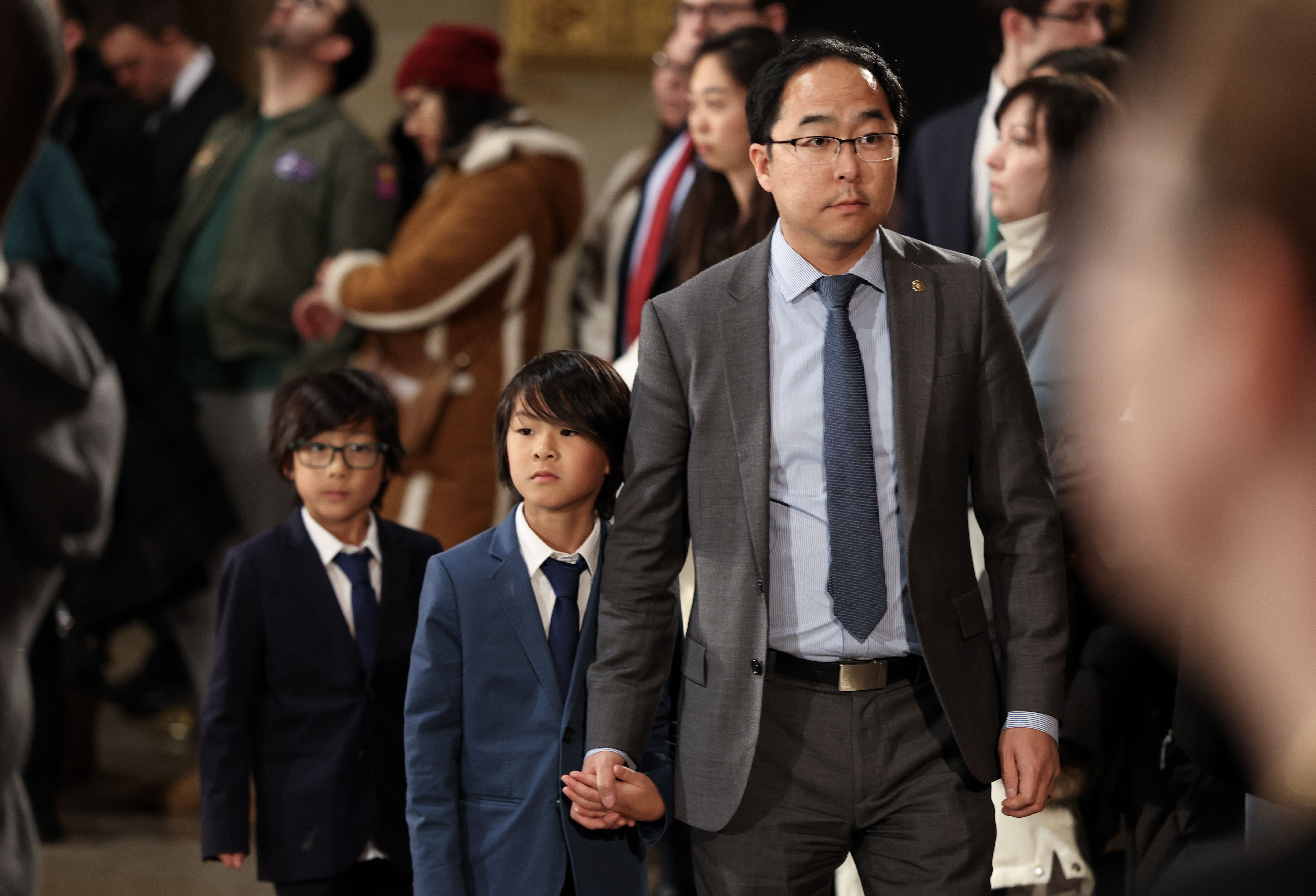 Photos: Trump pays respects to Jimmy Carter at U.S. Capitol Rotunda
