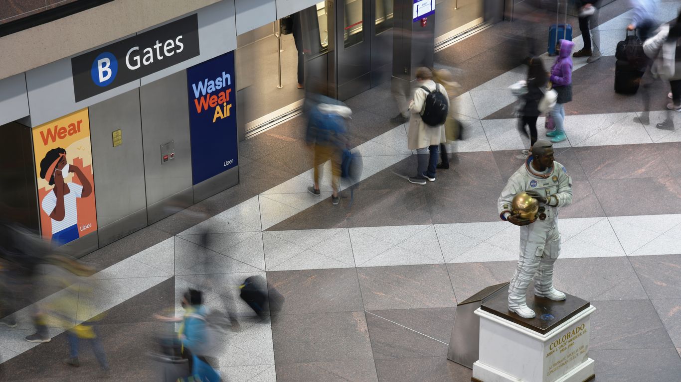 Meet the voice that finds it home at Ball Arena and DIA's trains ...