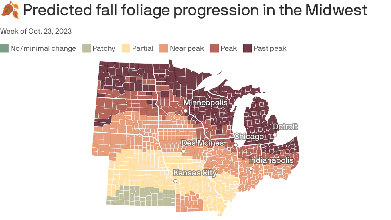 When the leaves turn fall colors in Indiana - Axios Indianapolis