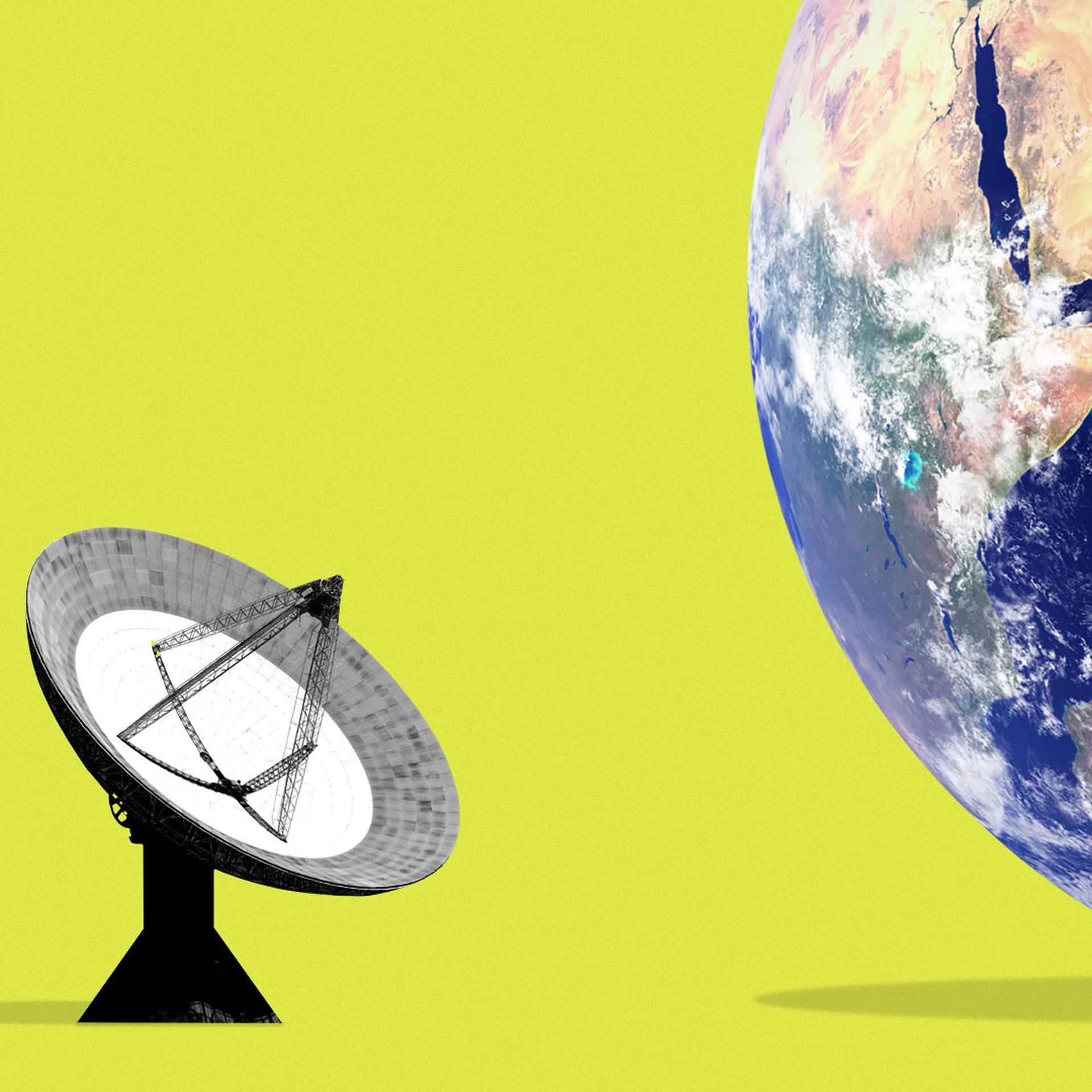 Satellite Dish In Space