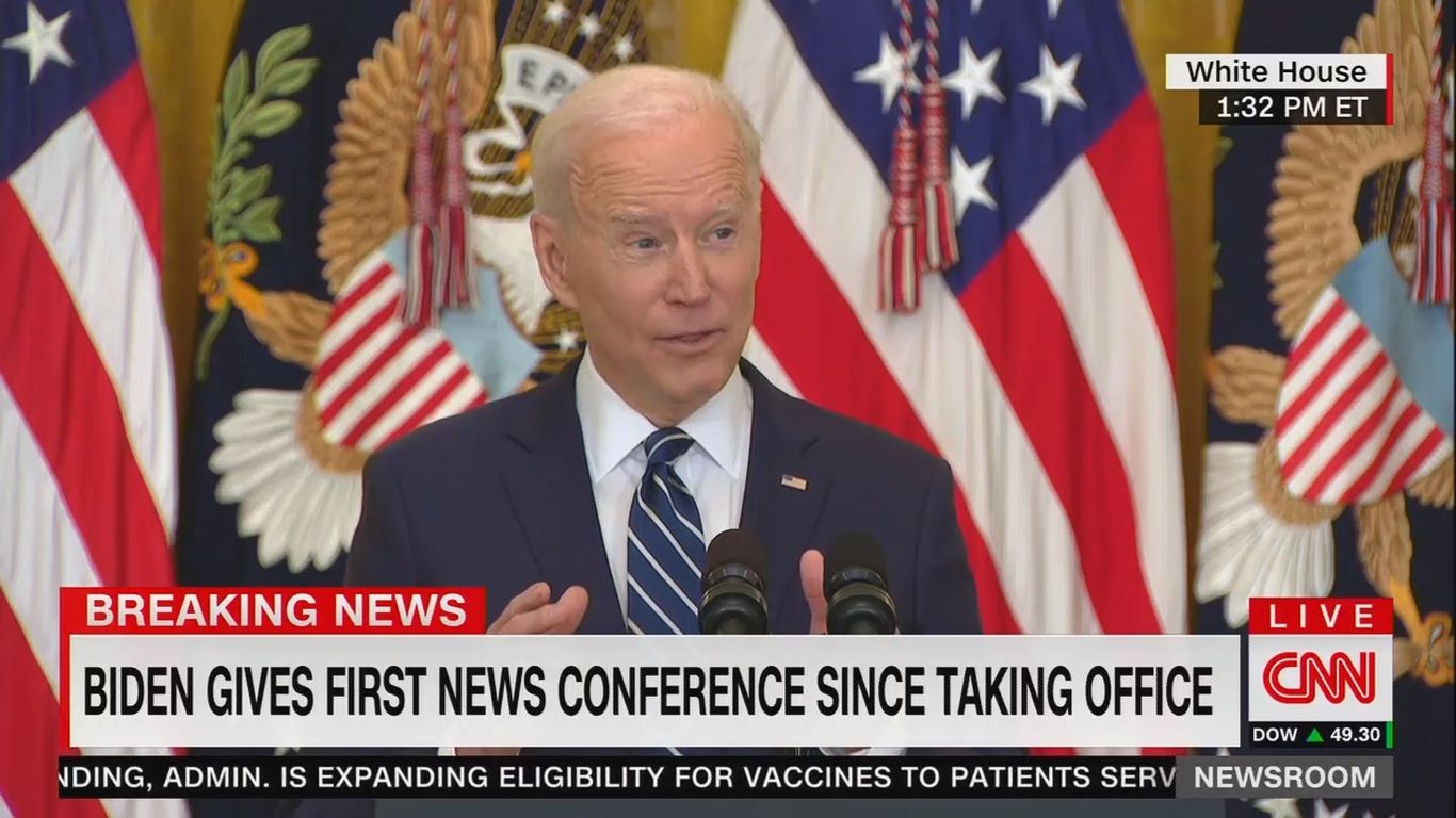 Biden sets new goal of 200 million vaccine doses in first 100 days