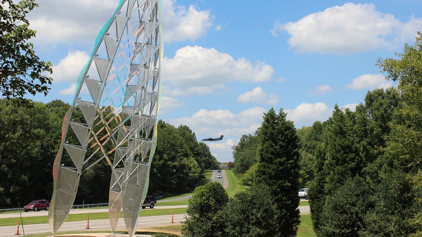 What’s the deal with that big metal thing near the airport? - Axios ...