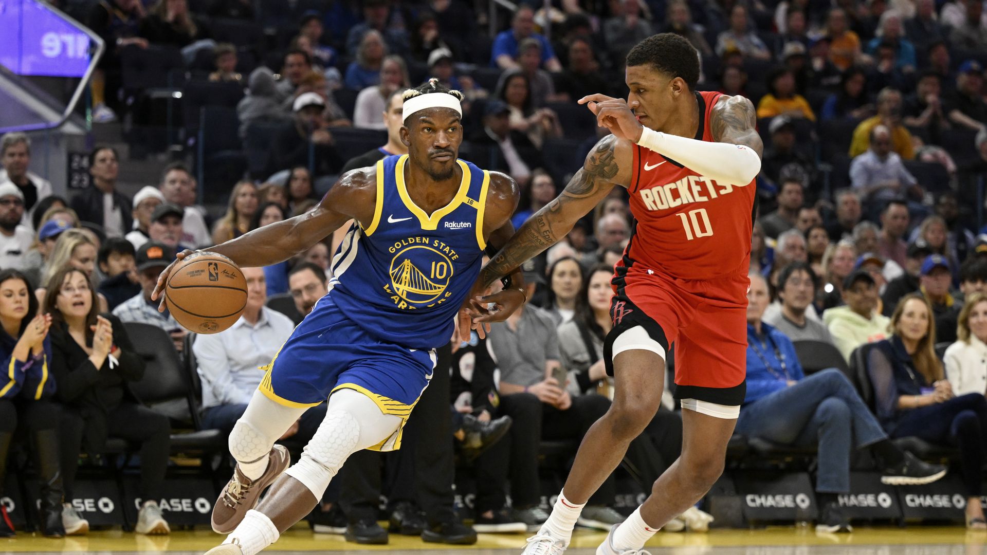 Warriors renew postseason rivalry with Houston Rockets - Axios San ...