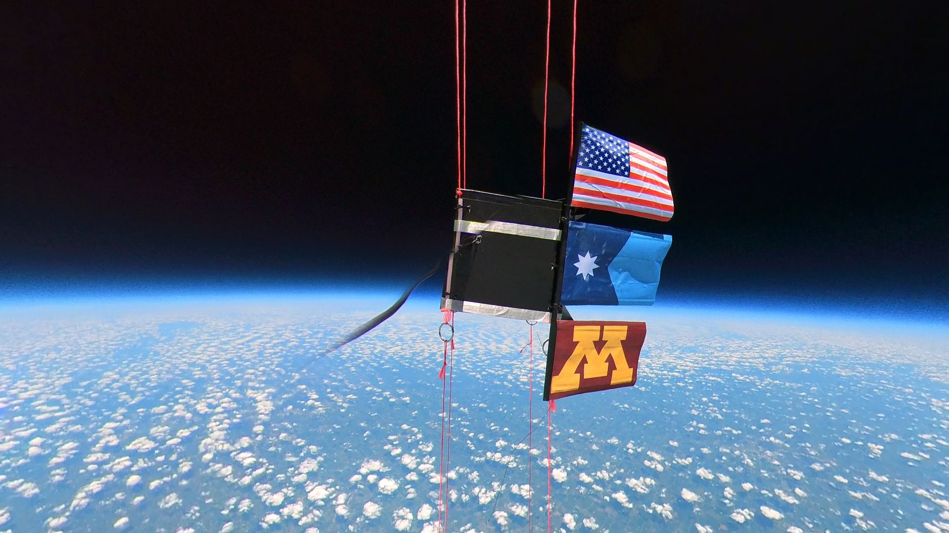 Minnesota's new state flag flies in the stratosphere - Axios Twin Cities