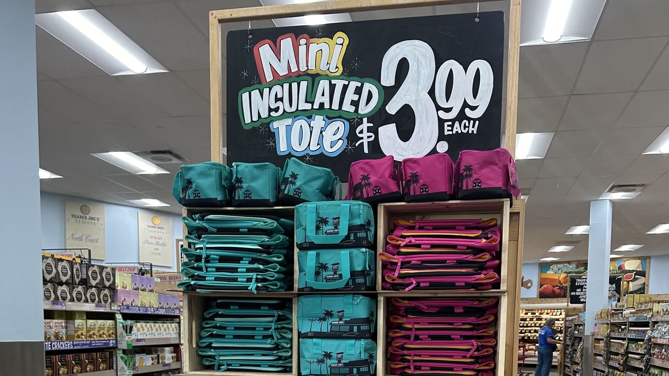 Trader Joe's mini cooler tote: Insulated bags on sale for $3.99