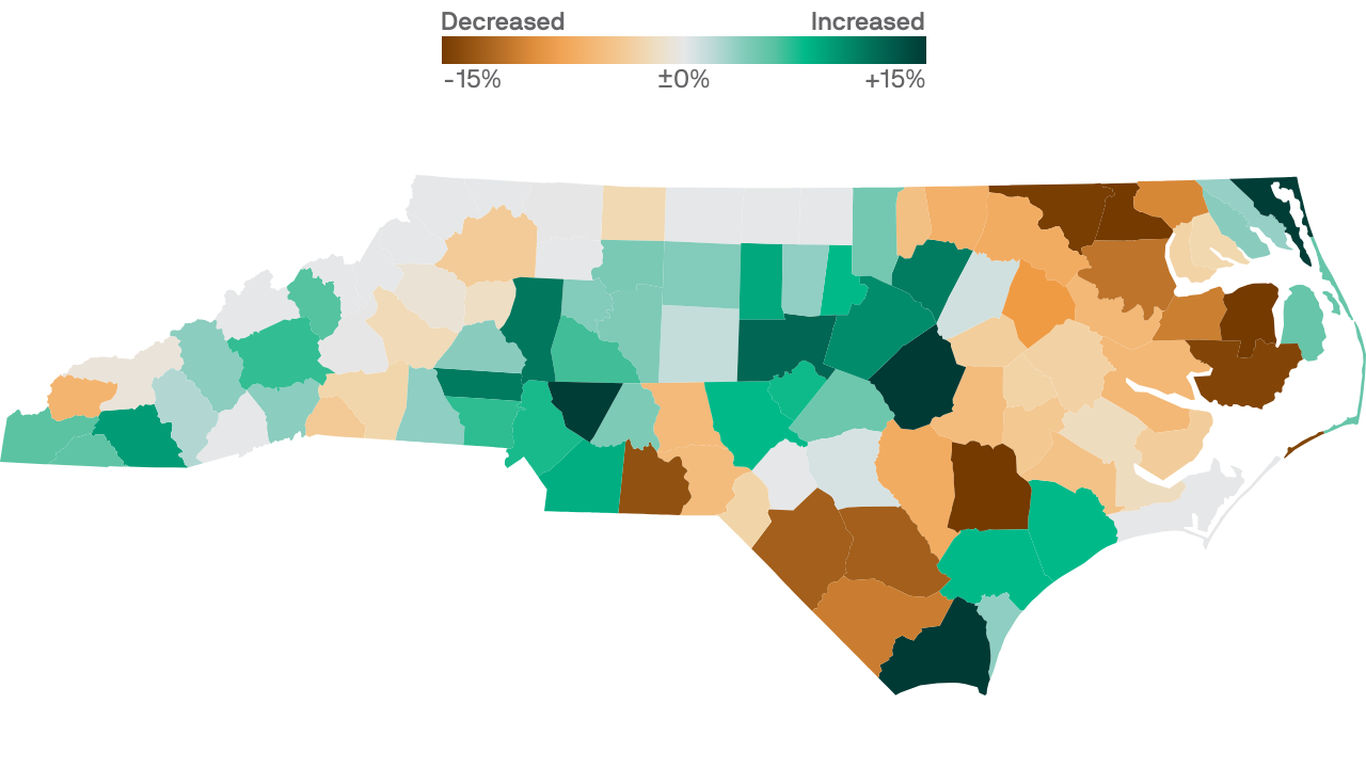 North Carolina counties Wake and Chatham are among the fastest-growing ...