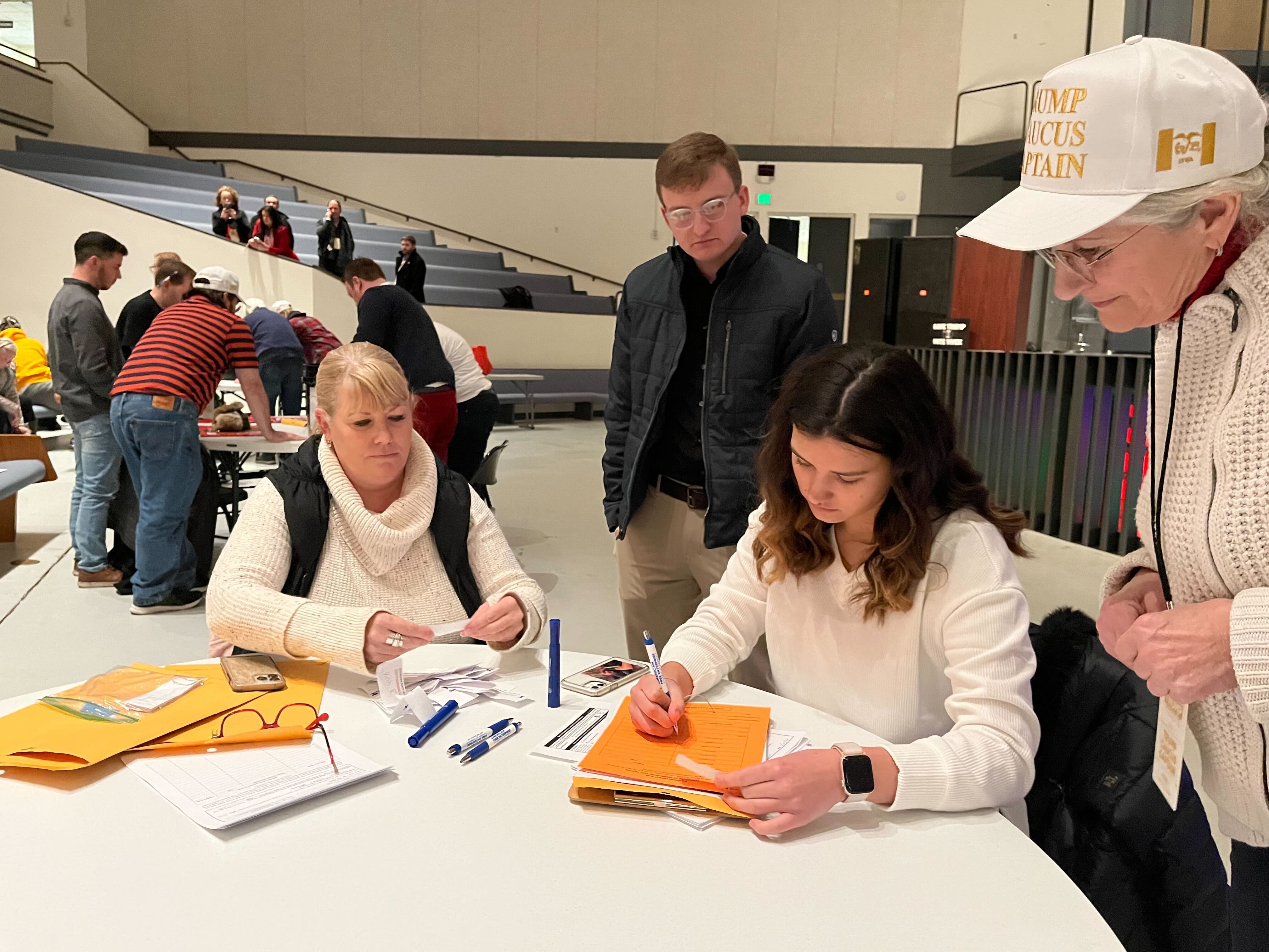 Voters brave frigid temperatures to participate in the Iowa caucuses