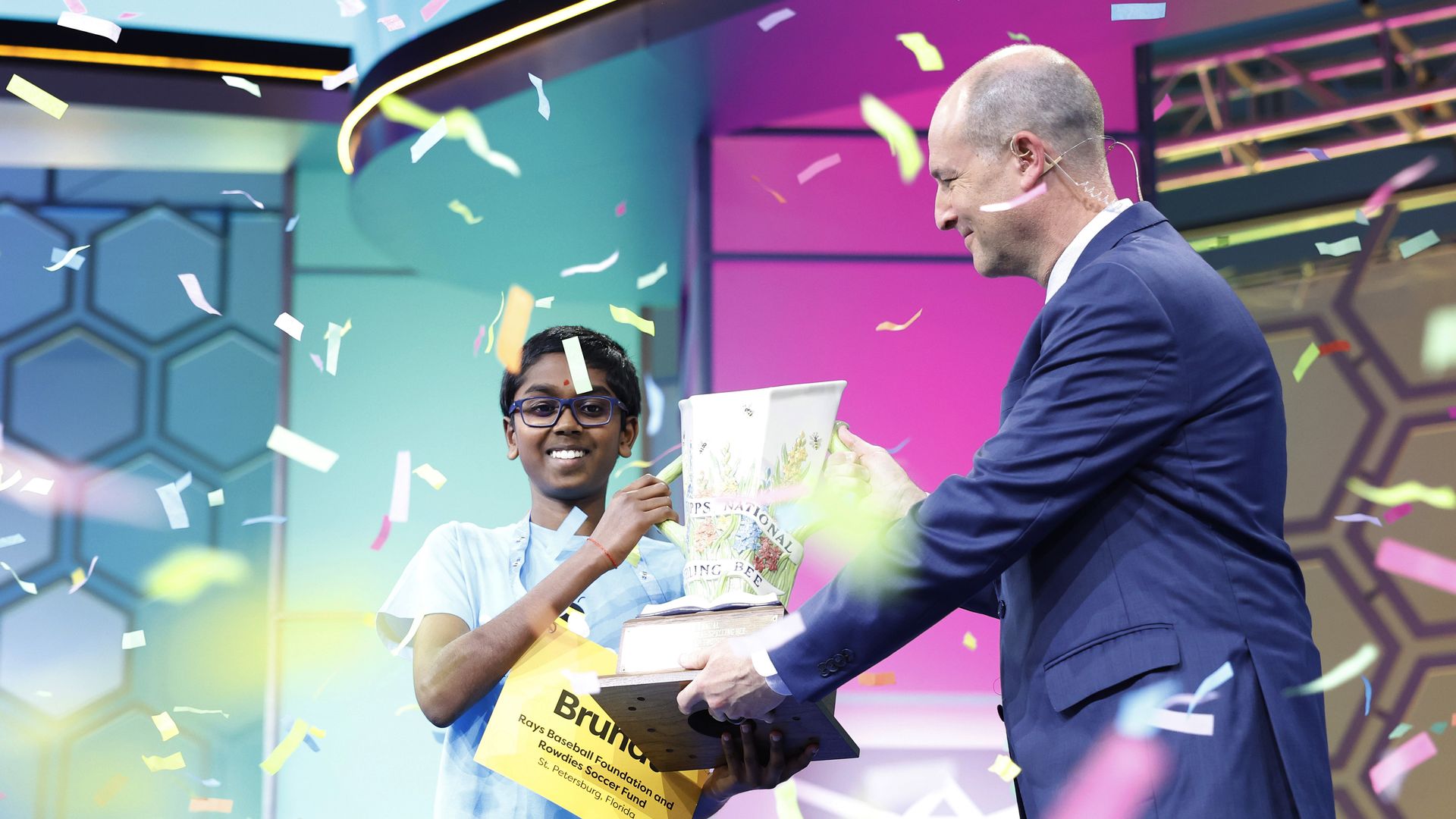 Bruhat Soma, 12, wins Scripps National Spelling Bee after spell-off