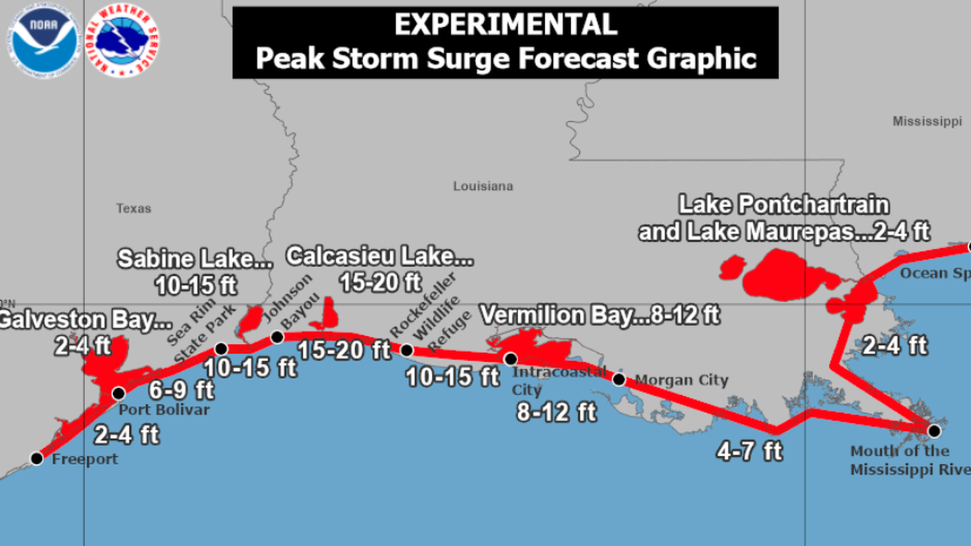 Hurricane Laura lashes Gulf Coast amid "unsurvivable" storm surge threat