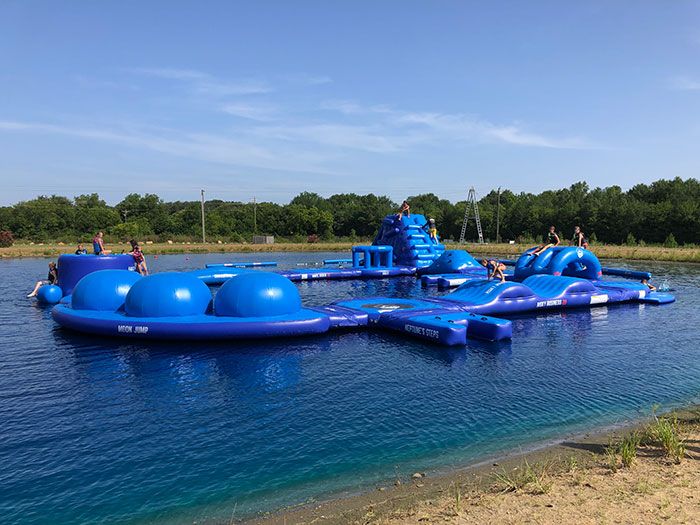 25-acre cable wakeboarding park debuts new floating obstacle course ...