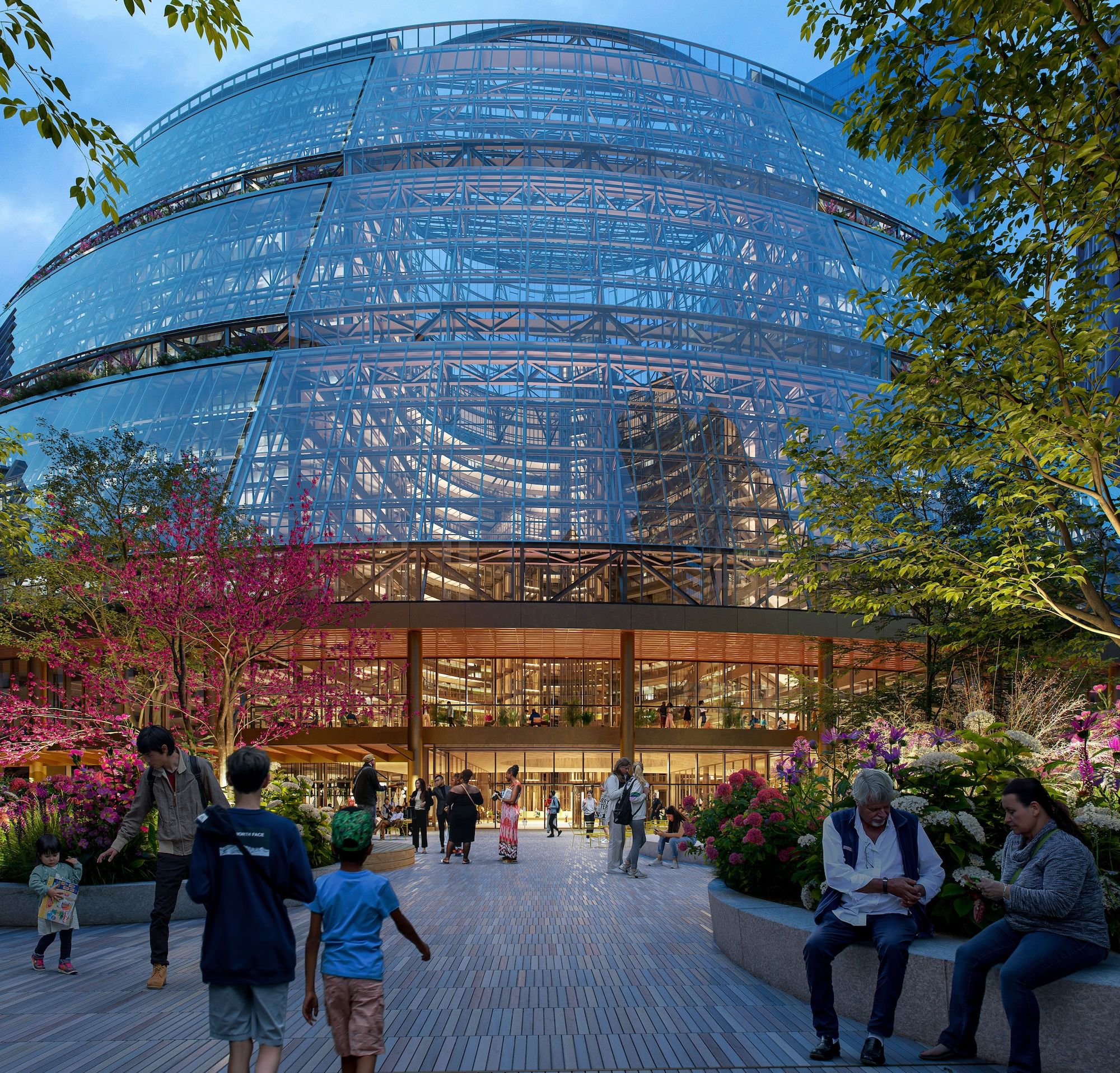 New renderings reveal how Google will renovate Thompson Center - Axios ...