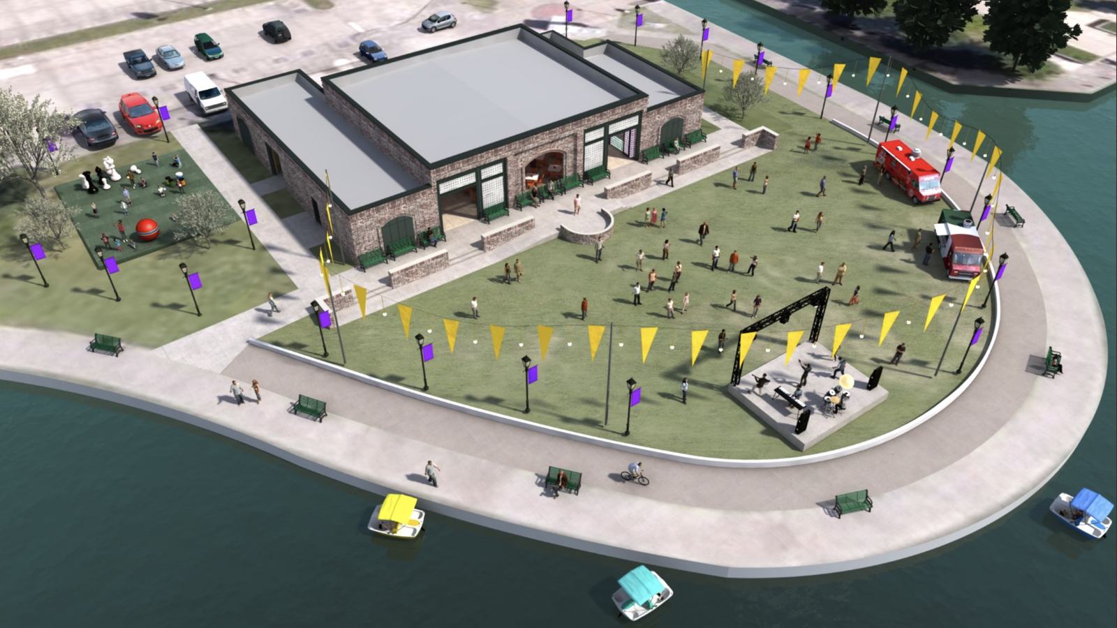 Renderings: Lafreniere Park's $3M food pavilion in Metairie - Axios New ...