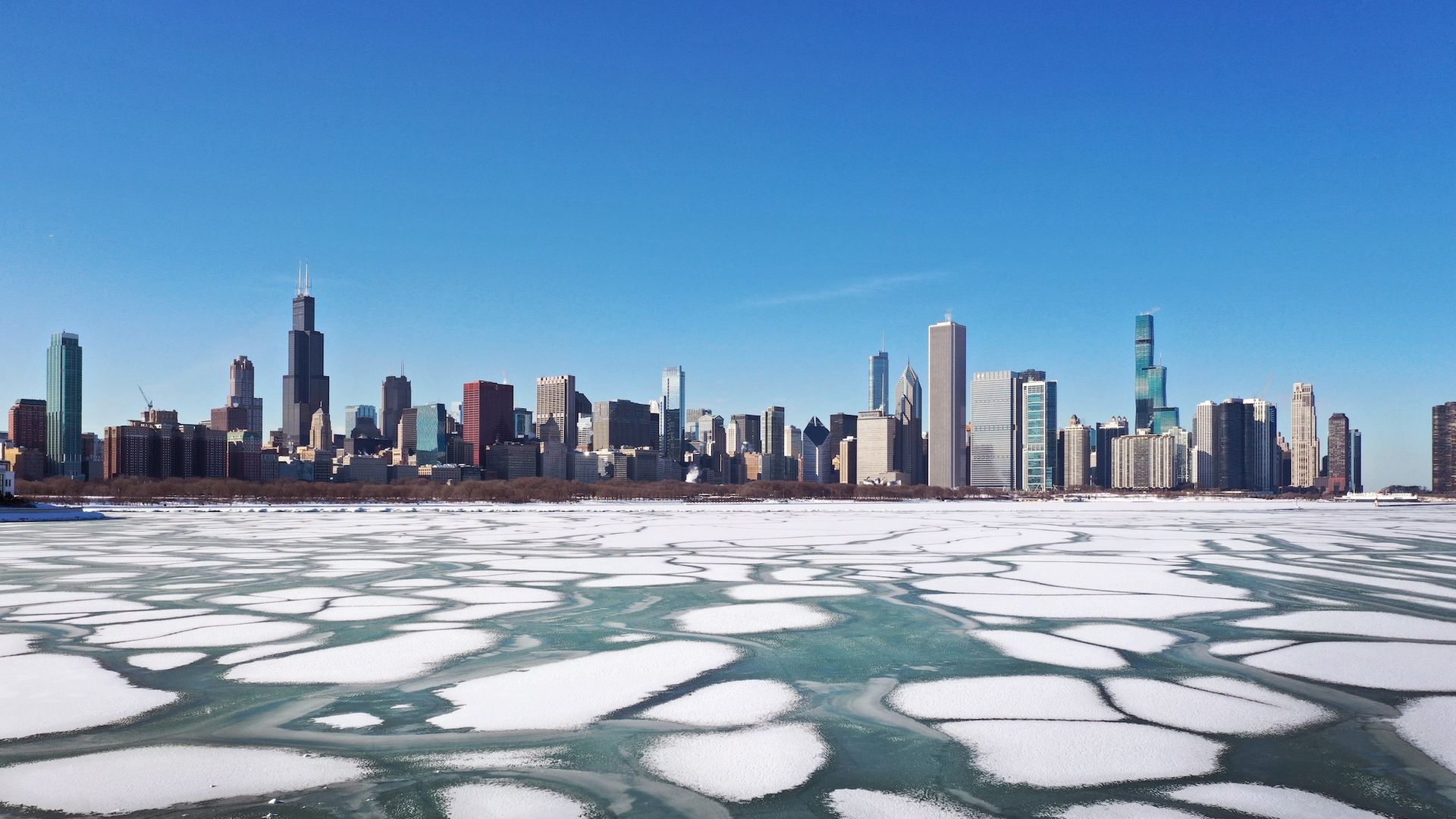 Lake Michigan ice cover at record low - Axios Chicago