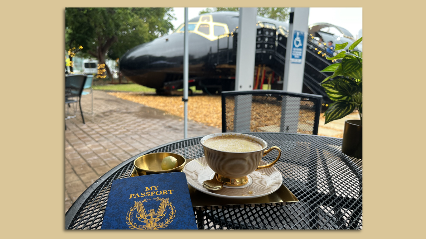 Sky Coffee, Miami's trendiest coffee shop, is in a retired airplane ...