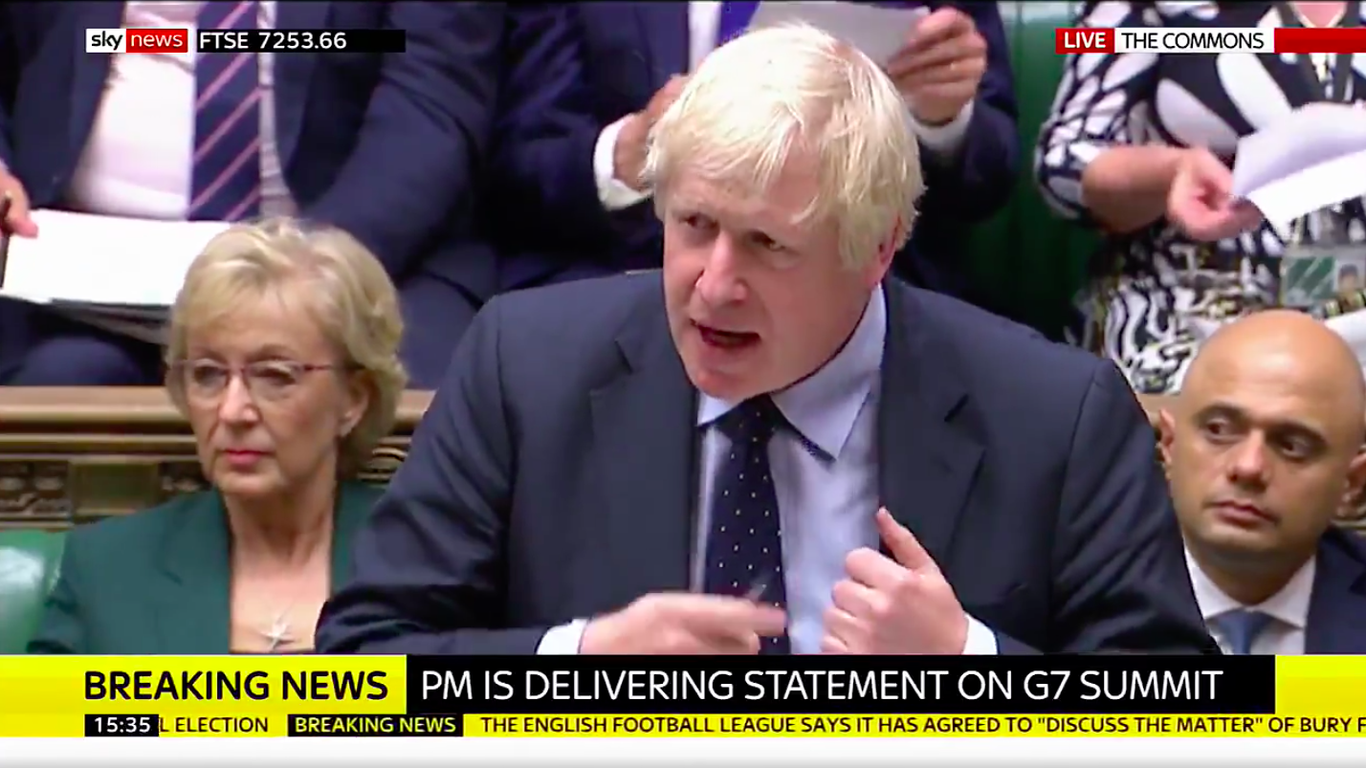 U.K. government loses majority while Boris Johnson is speaking in ... U.K. government loses majority while Boris Johnson is speaking in ...