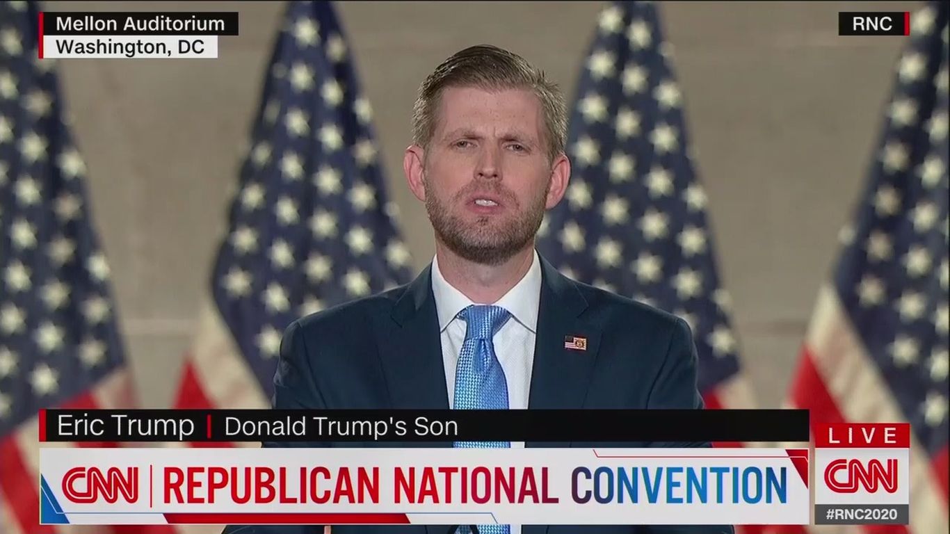 Eric Trump says Democrats view the U.S. as "the source of the world's ...