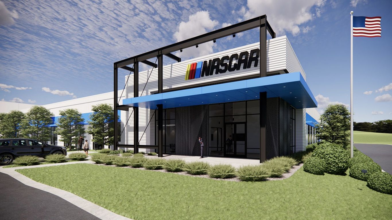 Renderings: NASCAR begins work on its sleek new local facilities ...