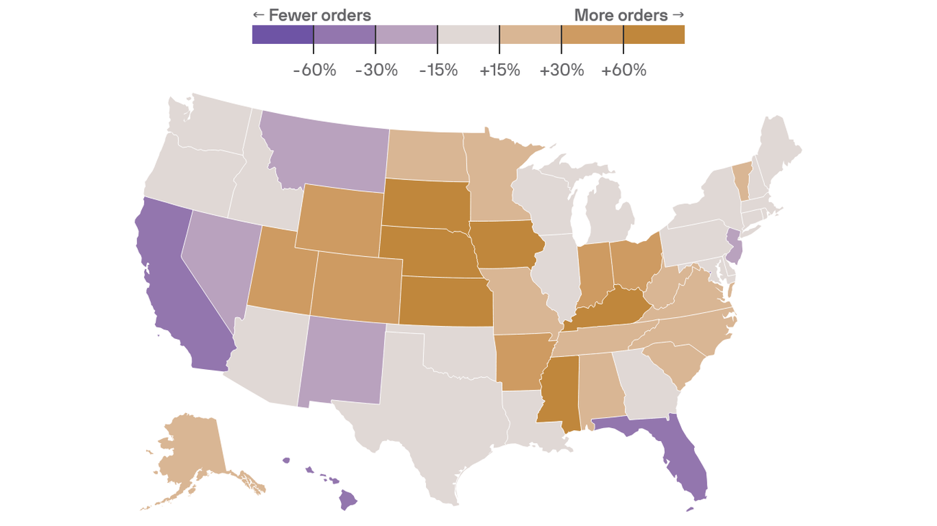Which states love and hate candy corn