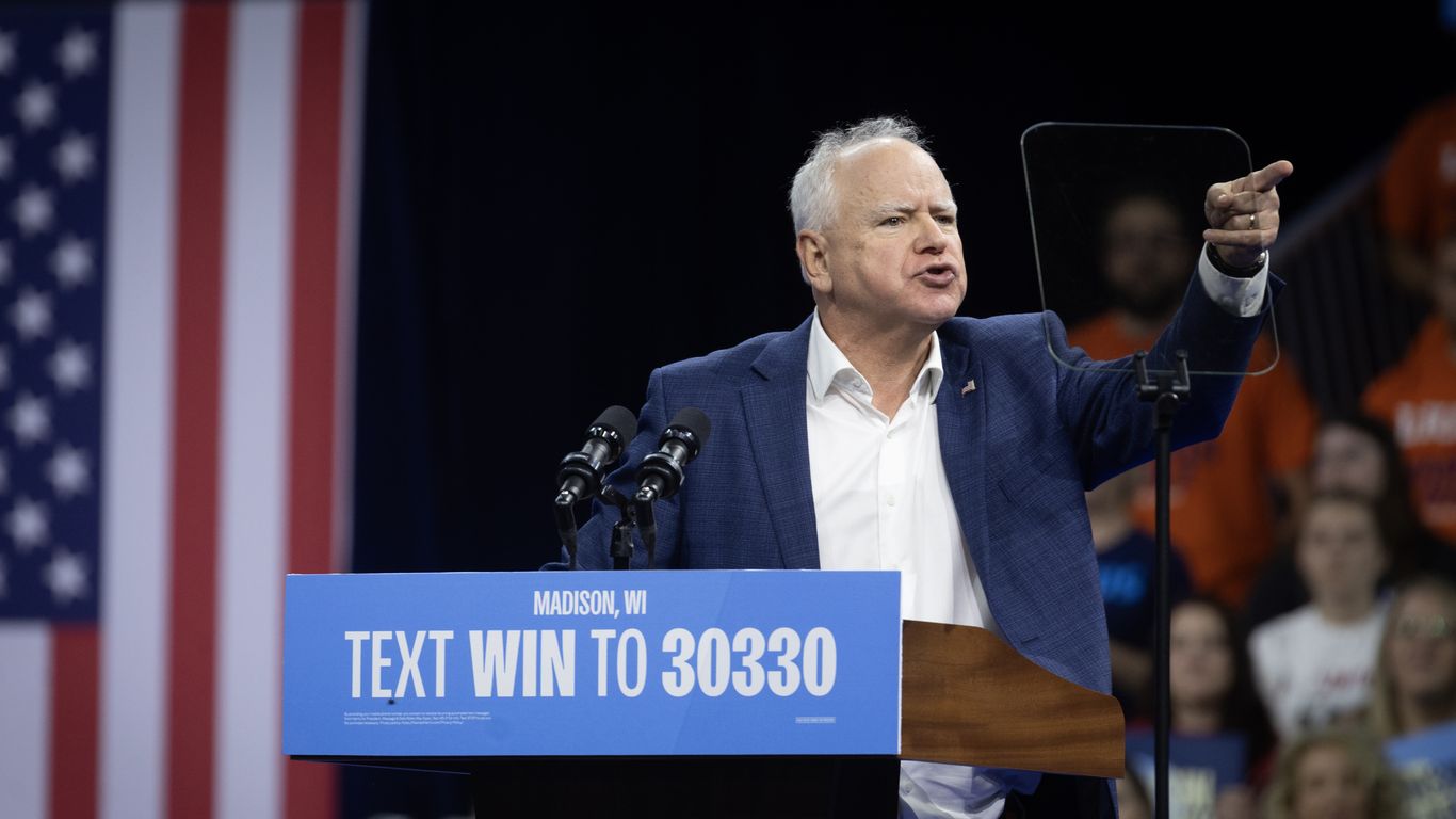 Walz roasts Elon Musk for "skipping like a dips--t" at Trump rally