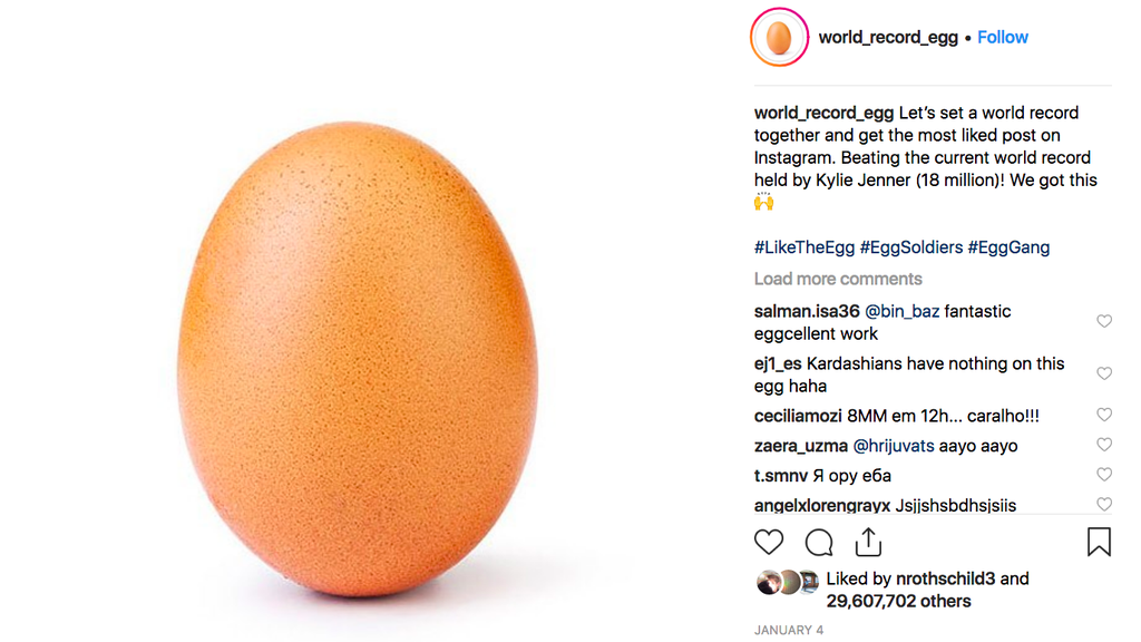 How an egg became Instagram's most-liked photo ever