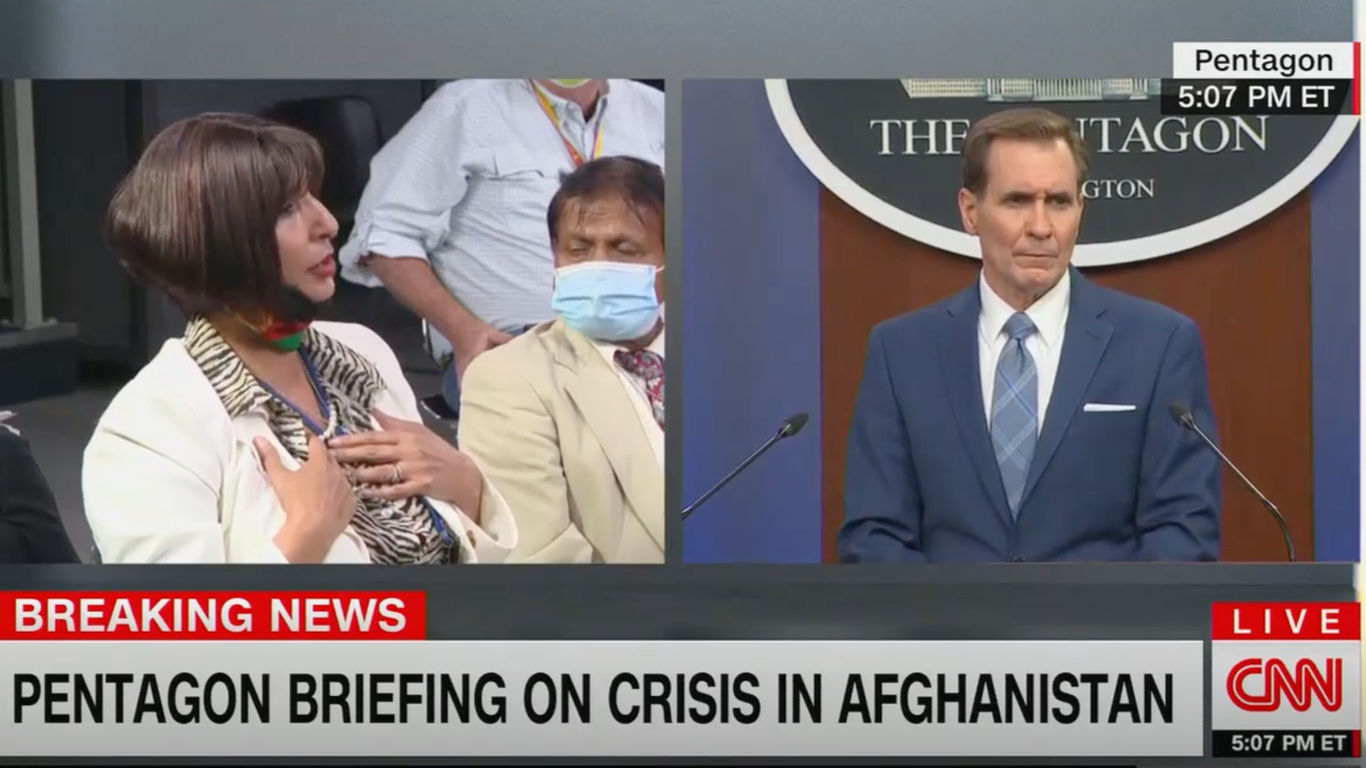Afghan journalist makes emotional plea to Pentagon