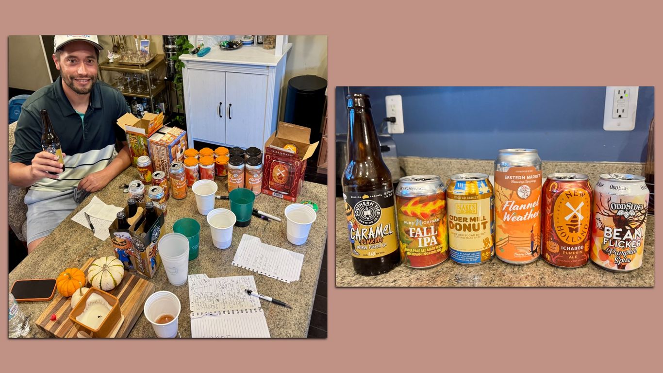 We taste-tested Michigan-made pumpkin and fall beers - Axios Detroit