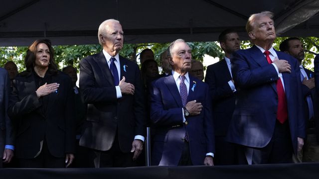 In photos: Harris, Trump, Biden attend same 9/11 memorial services