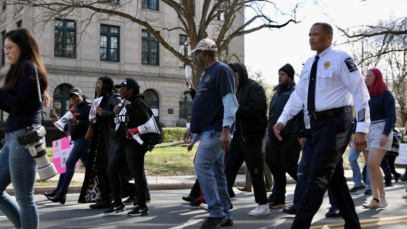 Photos: Charlotte protests police brutality following Tyre Nichols ...