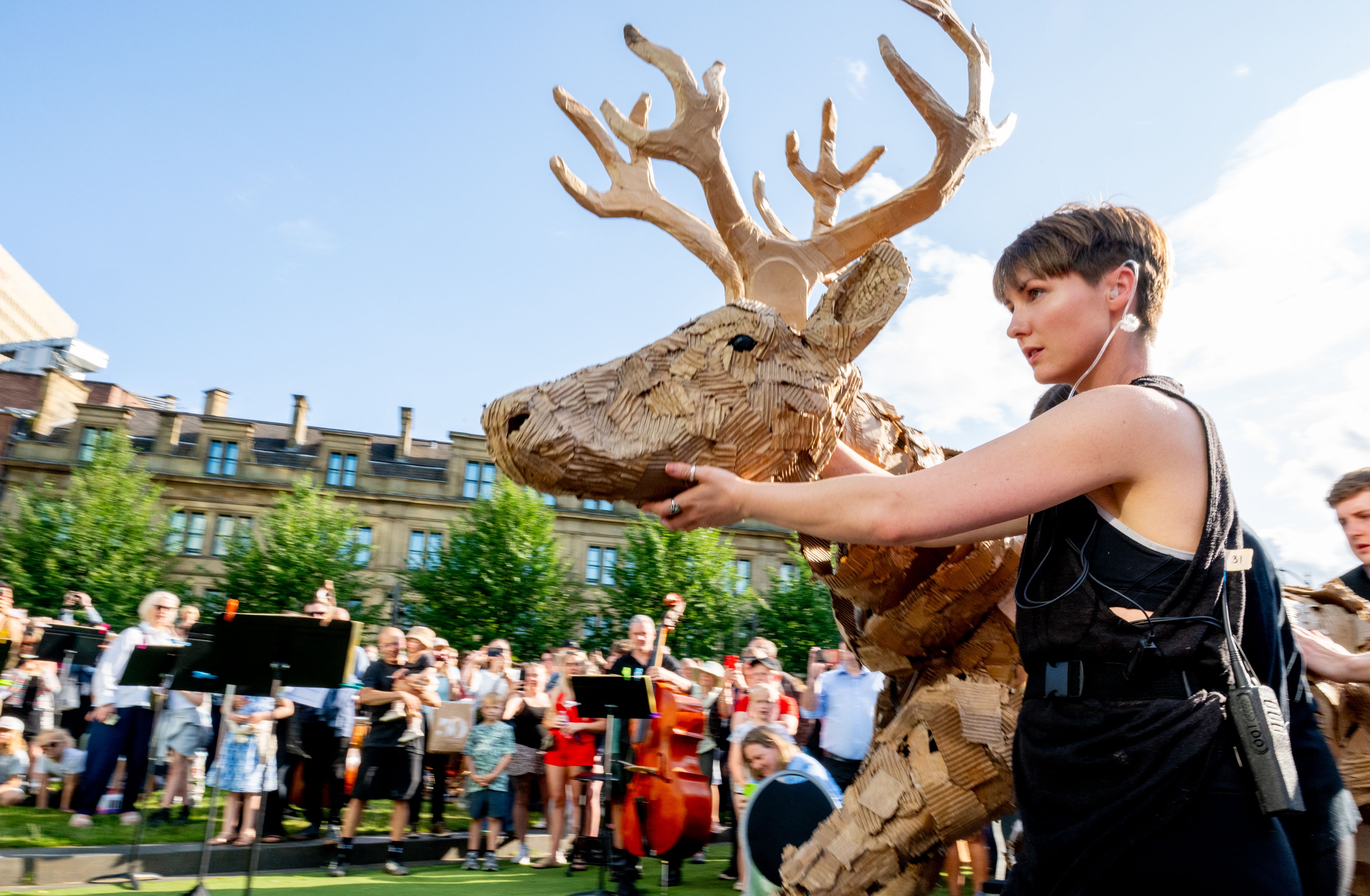 Life-size puppet animals trek more than 12,400 miles for climate change