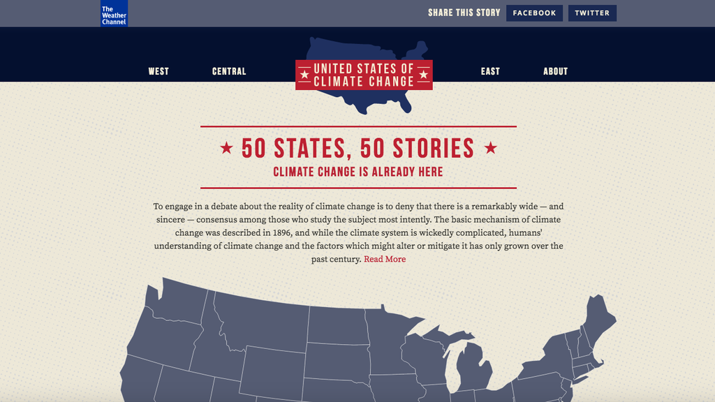 Weather Channel website completes series on climate change