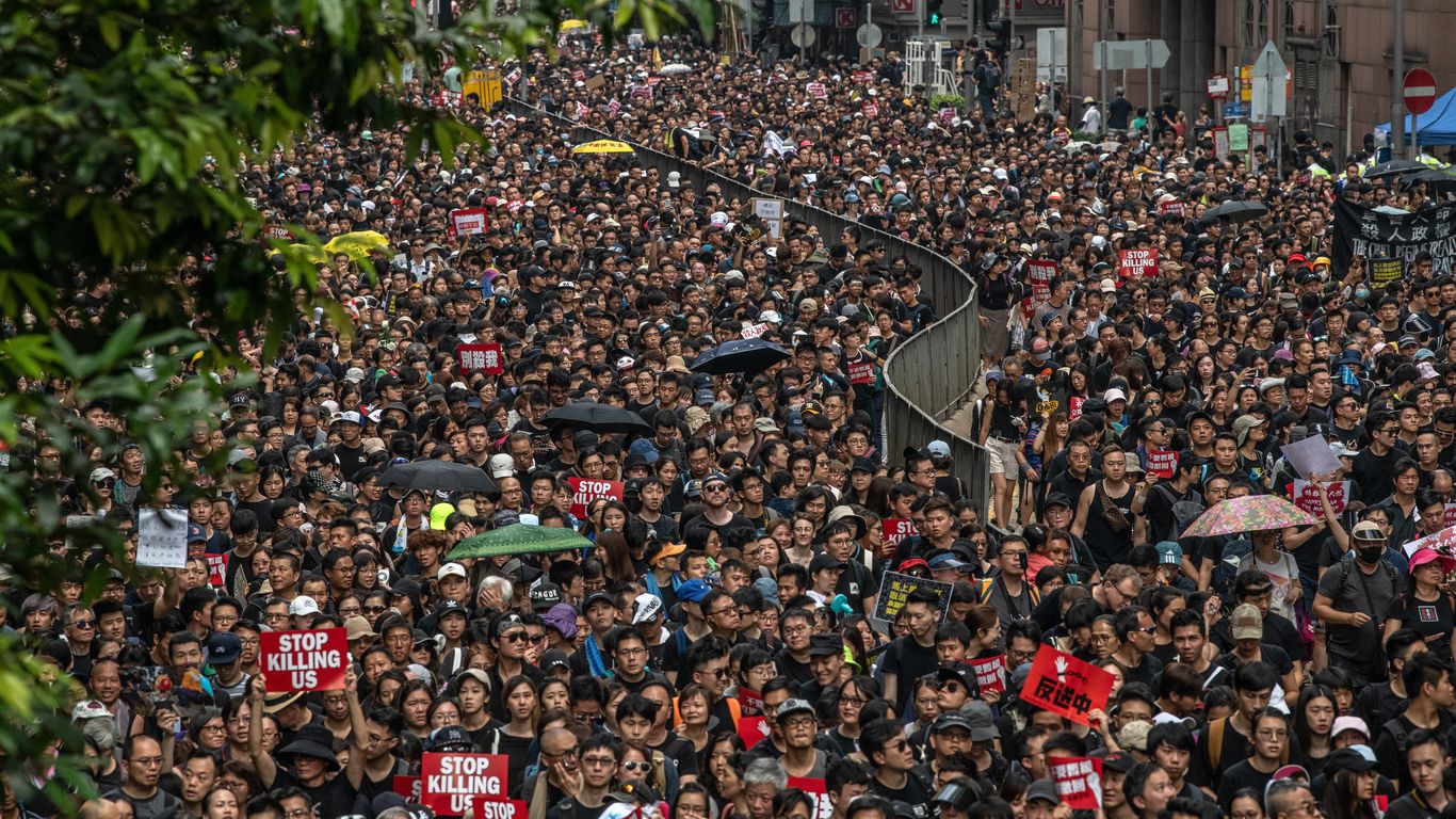 Hong Kong rally protests extradition bill, leader — in photos