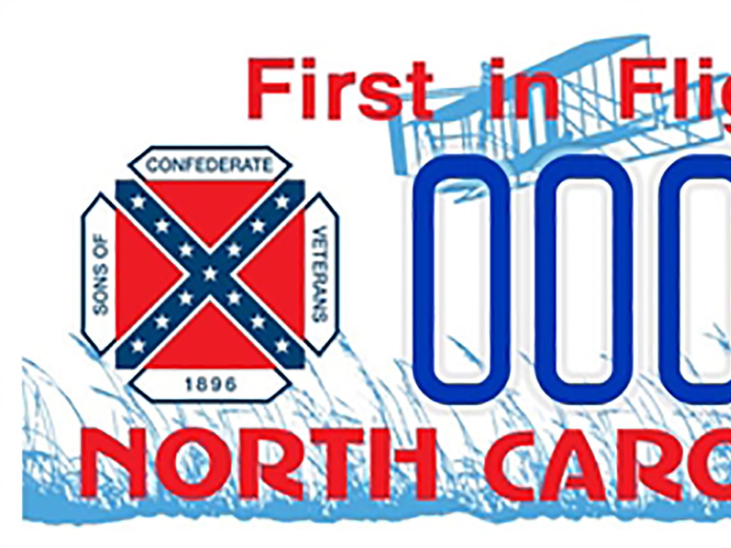 Confederate Flag License Plate Ford