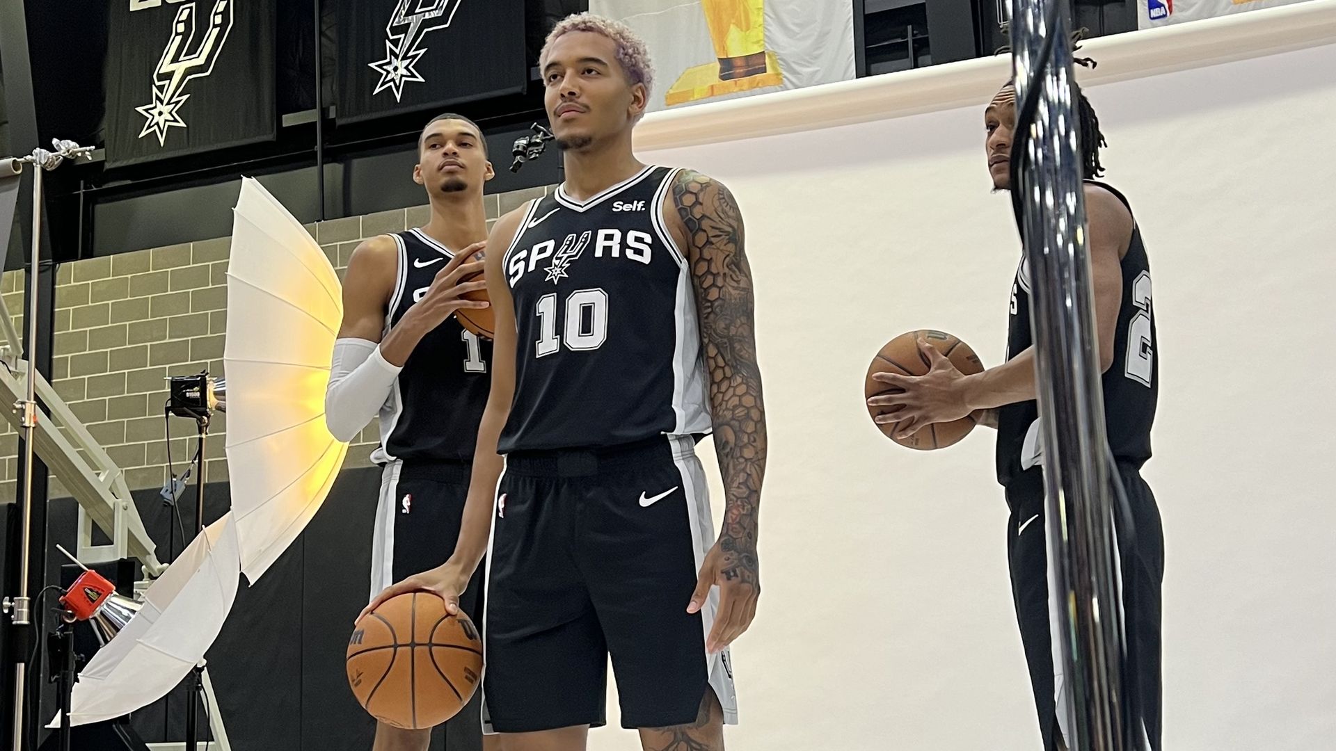 Tattoo tell-all: Spurs player Jeremy Sochan explains his ink - Axios ...