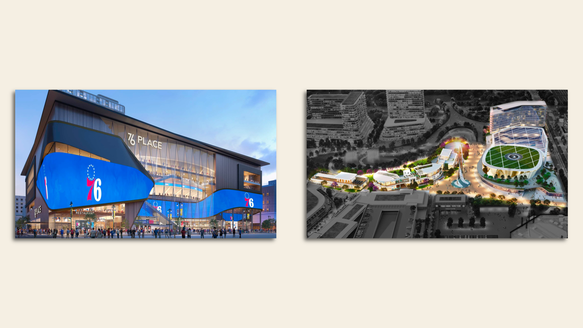 Vote: 76Place or Comcast Spectacor's South Philly sports complex ...