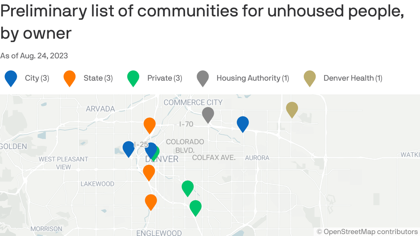 Denver mayor's homeless sites may land near museums, school - Axios Denver