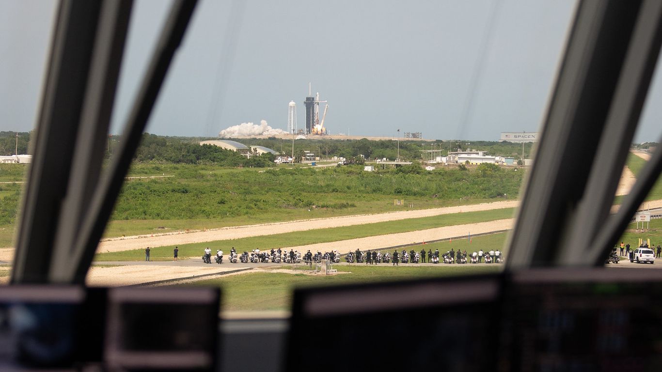 SpaceX launches NASA astronauts to orbit in historic first
