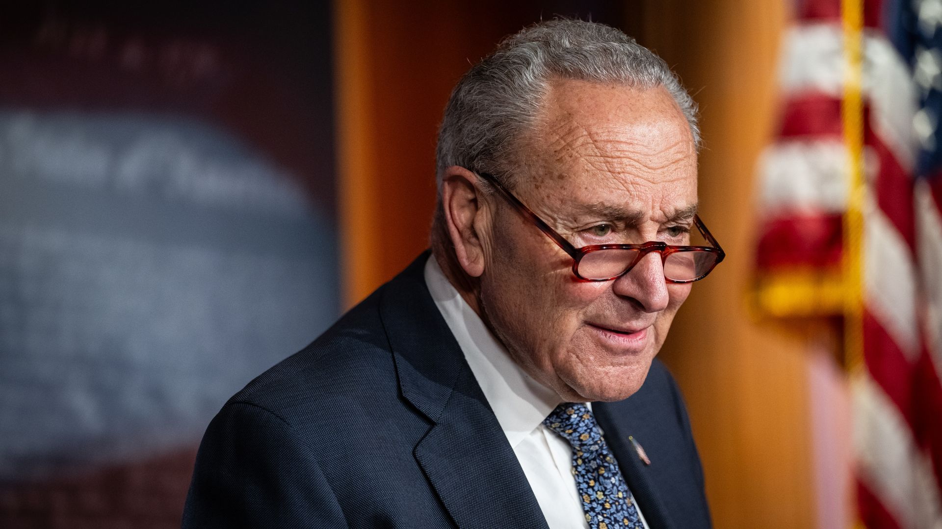 Schumer draws line in government funding fight over Trump bill