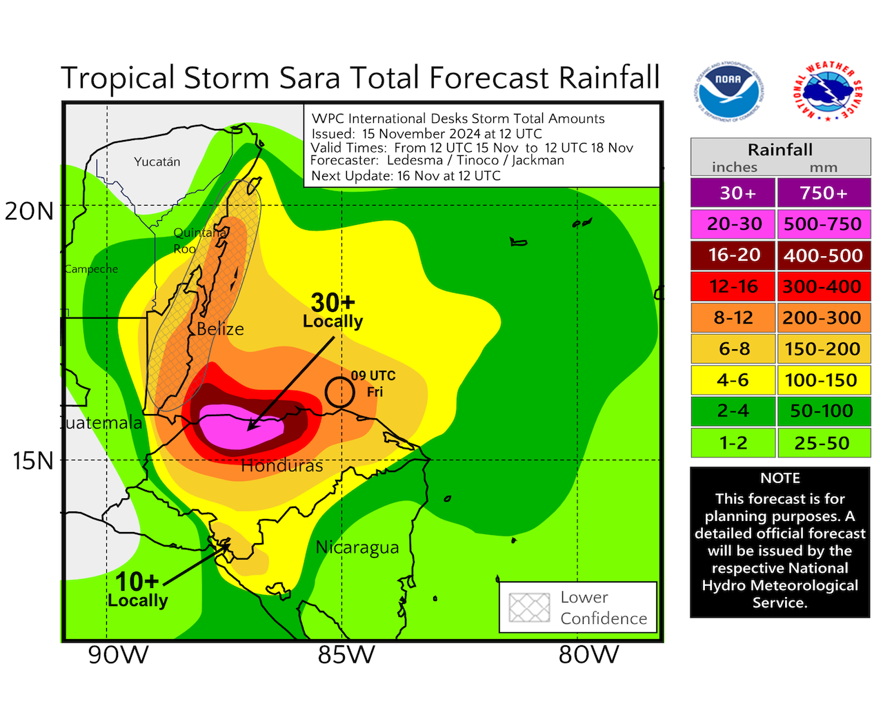 Tropical Storm Sara bringing "potentially catastrophic" flooding in ...