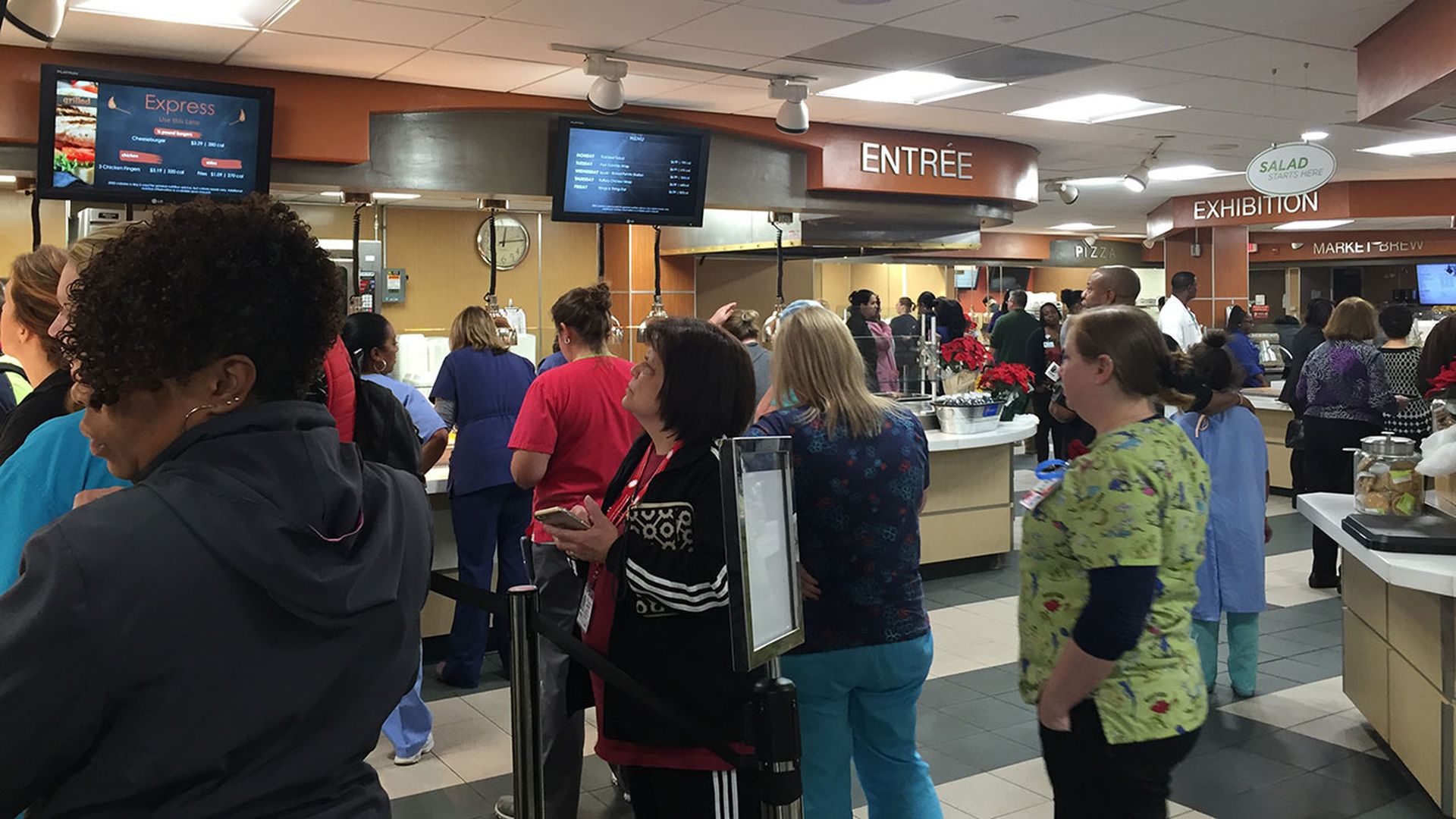 A quick visitor’s guide to Carolinas Medical Center’s cafeteria - Axios ...