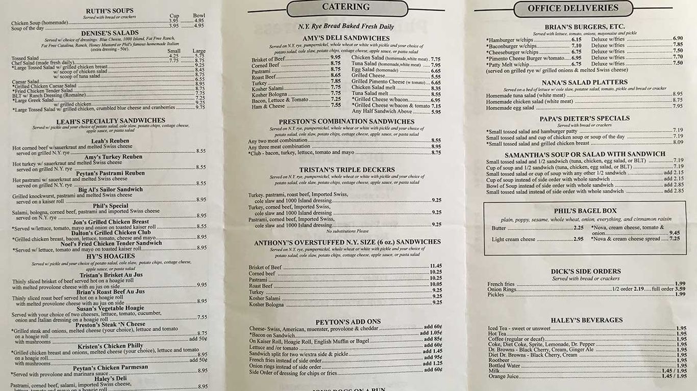 Phil’s Deli Express is now open in Latta Arcade. Here’s the menu ...